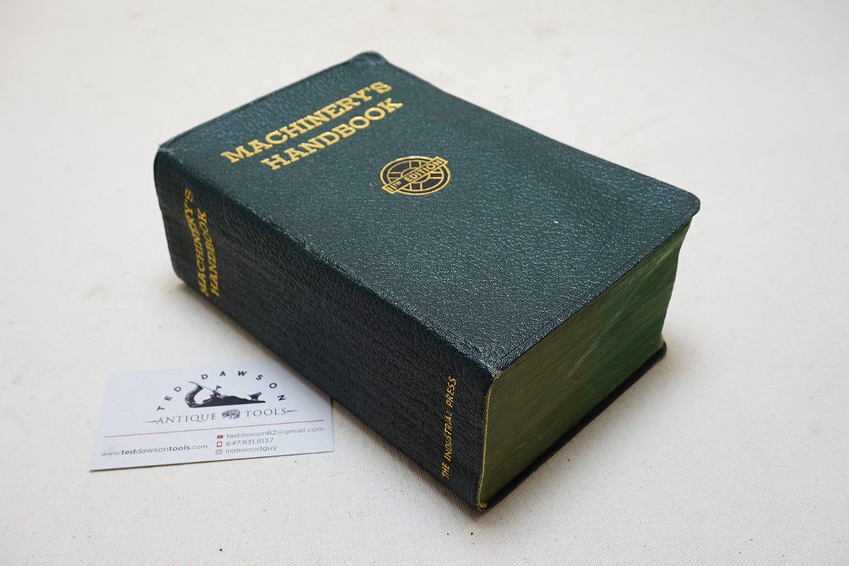 HUGE COPYRIGHT 1941 MACHINERY'S HANDBOOK – Ted Dawson Antique Tools