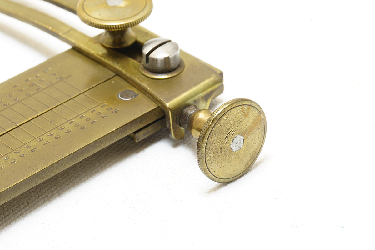 STUNNING 19th C BRASS WATCHMAKERS' JUMP / PROPORTIONAL SECTOR RULE ...