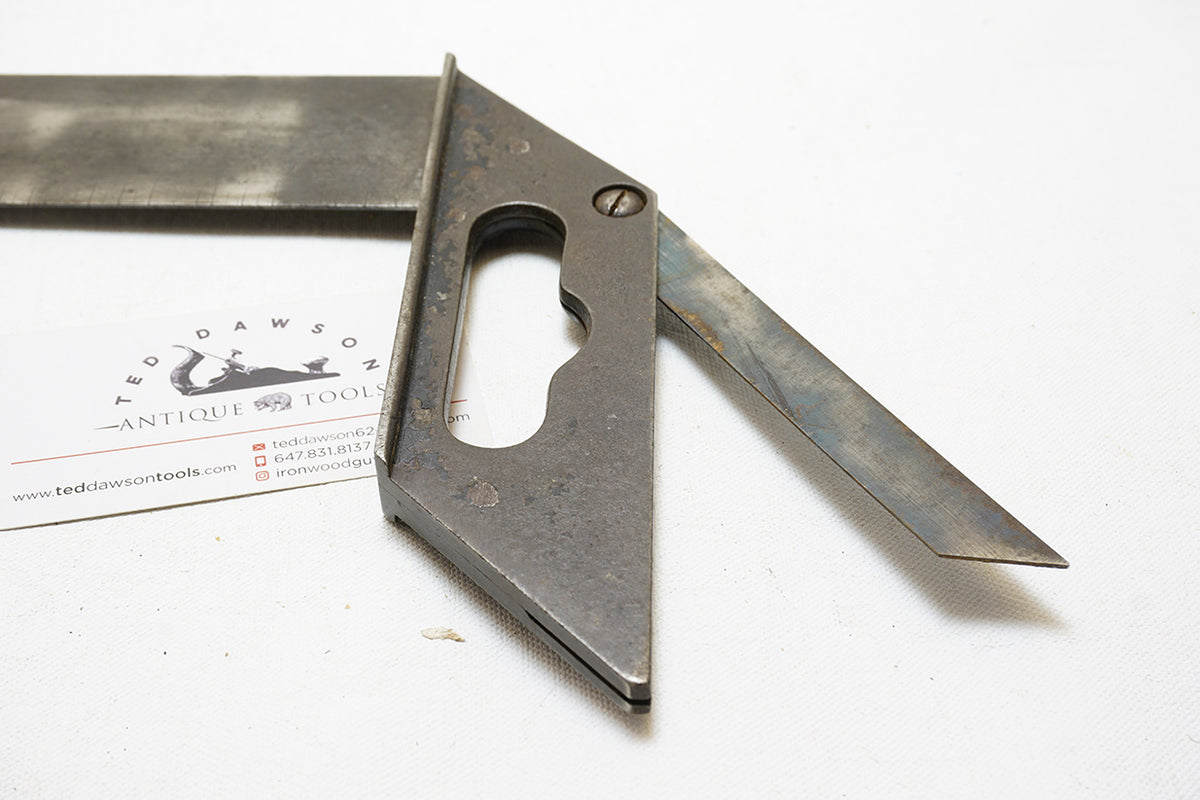 ACKERMAN & HALSTEAD PATENT CAST IRON COMBINED MITER, BEVEL & SQUARE ...