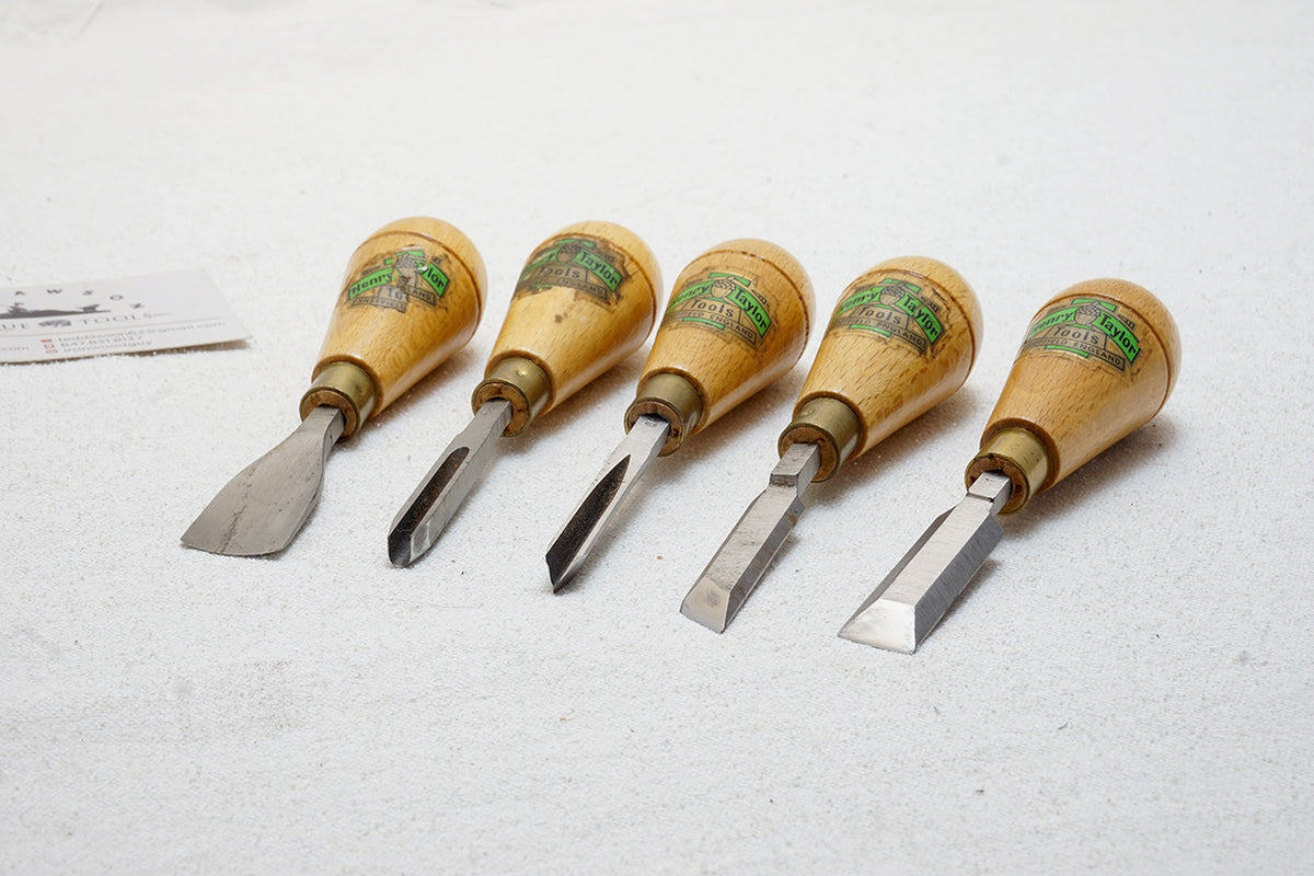 UNCOMMON SET OF 5 FINE HENRY TAYLOR PALM CARVING CHISELS – Ted Dawson ...