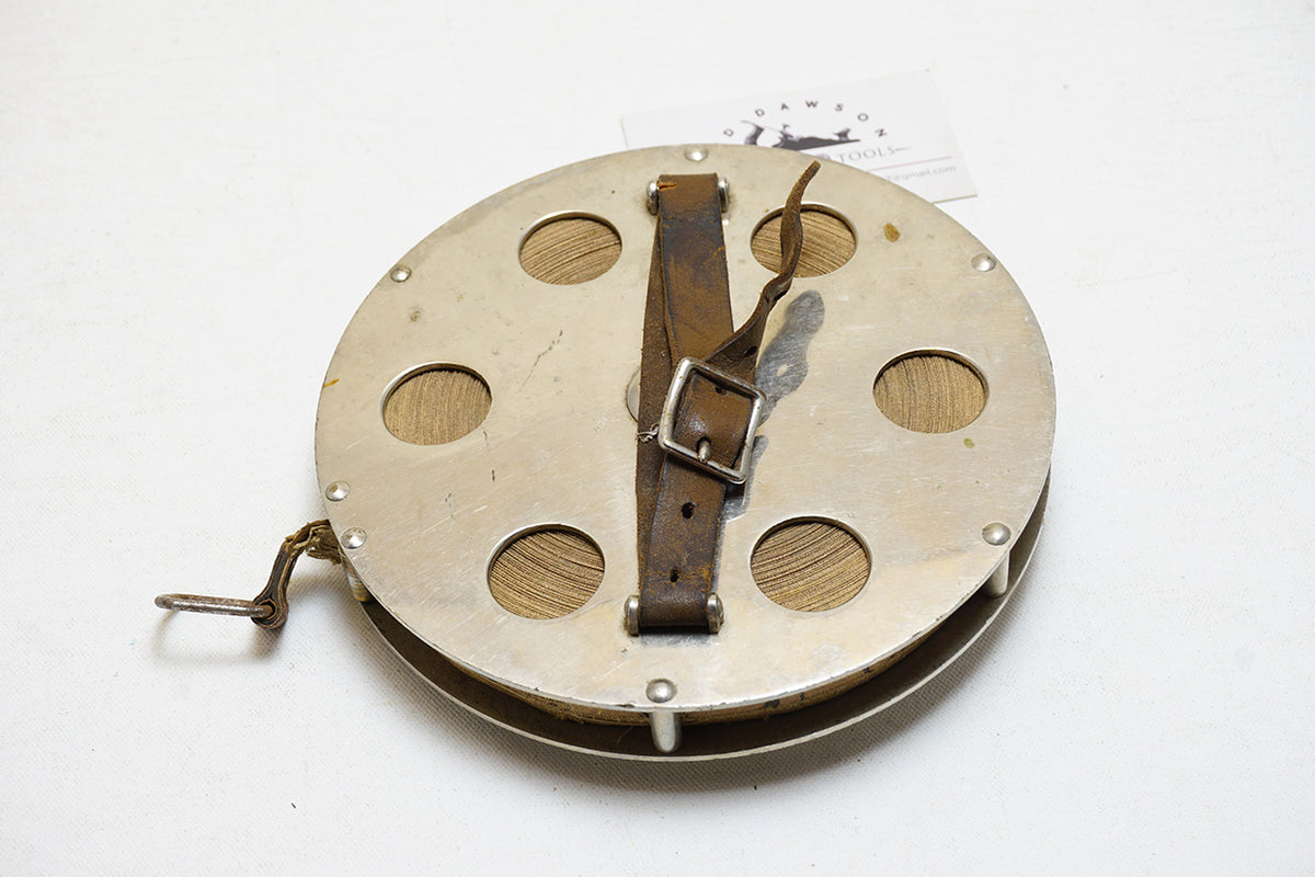 LARGE LUFKIN 'BELL SYSTEM' TAPE MEASURE - 150 FT – Ted Dawson Antique Tools