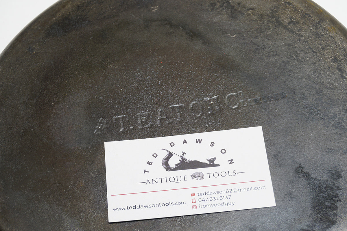 VERY EARLY CANADIAN T. EATON CAST IRON SKILLET / FRYING PAN - 9" – Ted ...