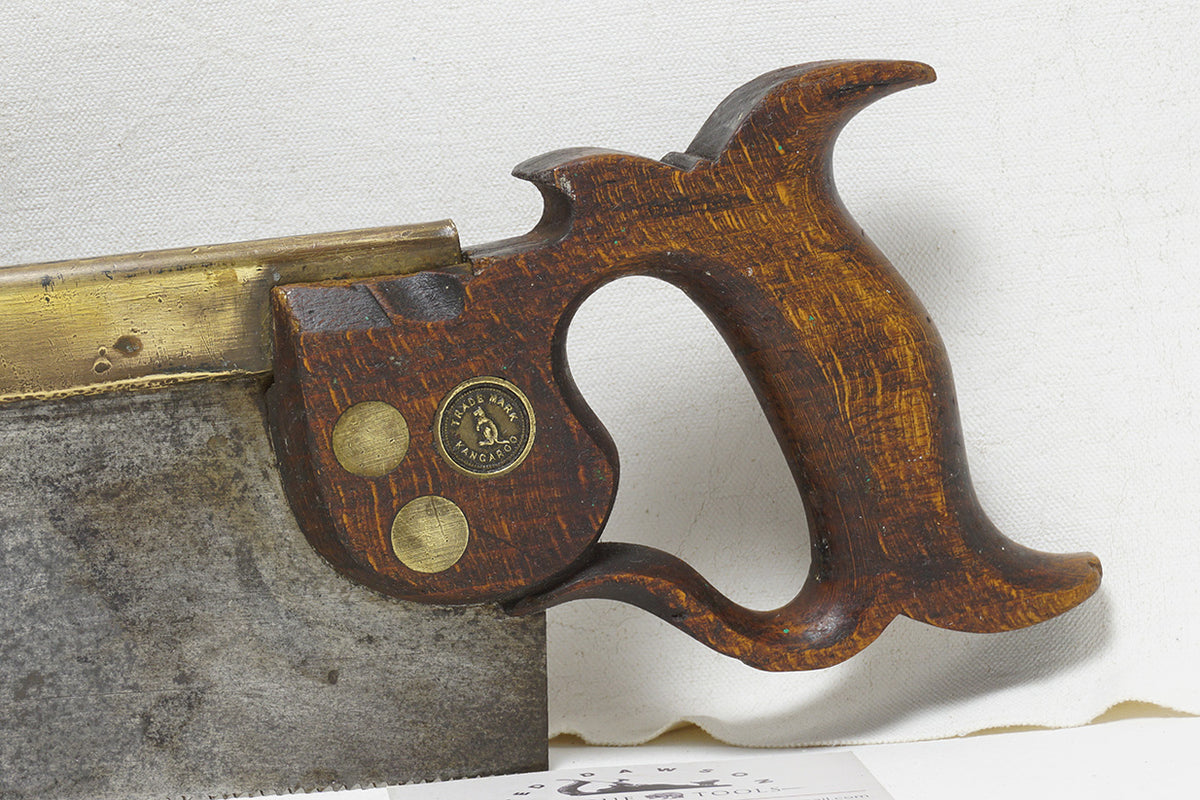 EARLY ROBERT SORBY BRASS BACK TENON SAW - 14" – Ted Dawson Antique Tools