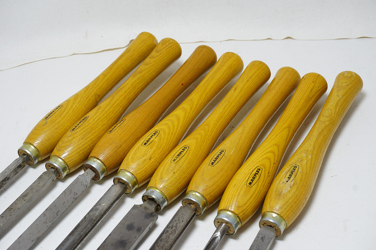FINE SET OF 8 MARPLES LATHE CHISELS – Ted Dawson Antique Tools
