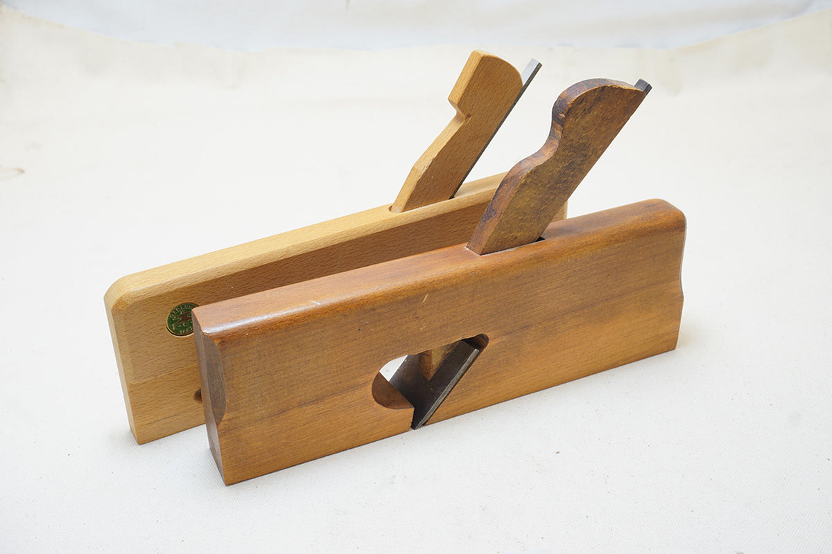 MINT, RAZOR SHARP PAIR OF WOODEN RABBET PLANES – Ted Dawson Antique Tools