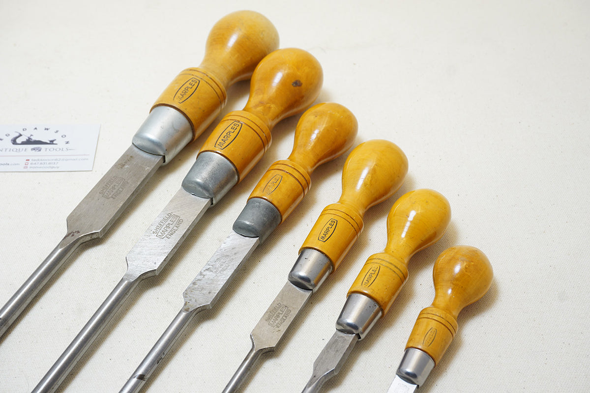 DEAD MINT SET OF 6 MARPLES CABINETMAKERS' BOXWOOD SCREWDRIVERS – Ted ...