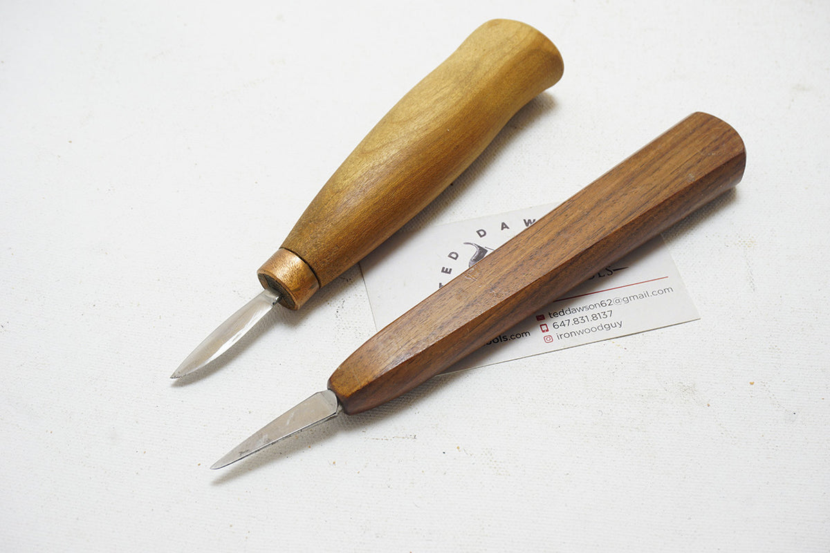 FINE PAIR OF CARVING KNIVES – Ted Dawson Antique Tools