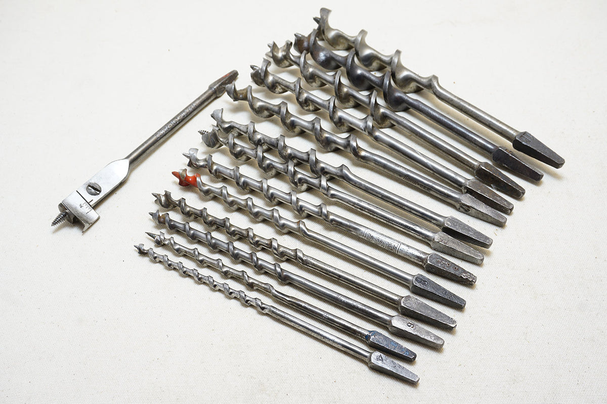 FINE SET OF 14 IRWIN BITS - SIZE 4 ~ 16 AND EXPANSION BIT – Ted Dawson ...
