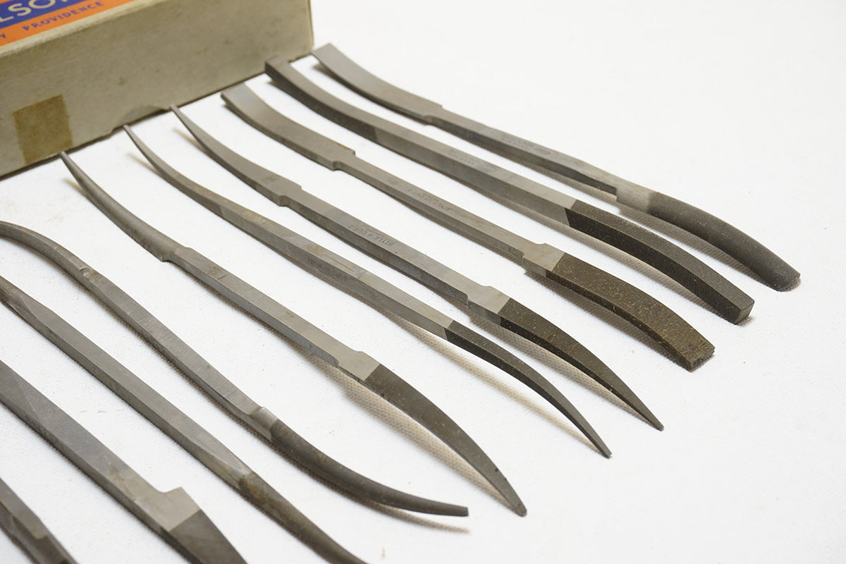 NOS SET OF 12 NICHOLSON SWISS PATTERN SILVERSMITH'S RIFFLERS IOB – Ted ...