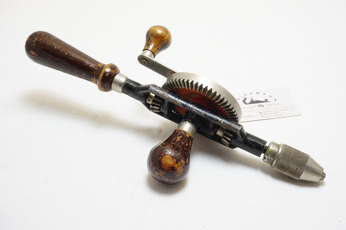 EXCELLENT STANLEY NO. 803 ENGLAND DOUBLE GEAR HAND DRILL – Ted Dawson ...