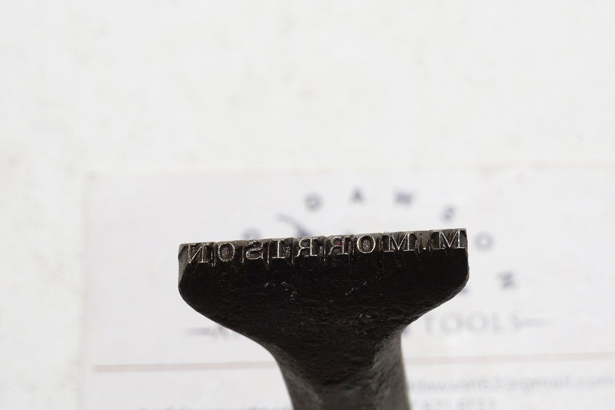 HAND CUT JOINER'S STAMP - M. MORRISON – Ted Dawson Antique Tools