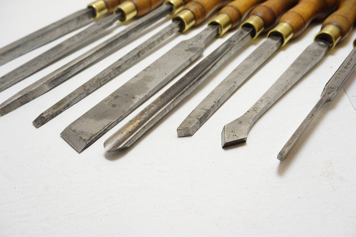 RARE SET OF 9 A. MATHIESON LATHE TOOLS / CHISELS – Ted Dawson Antique Tools