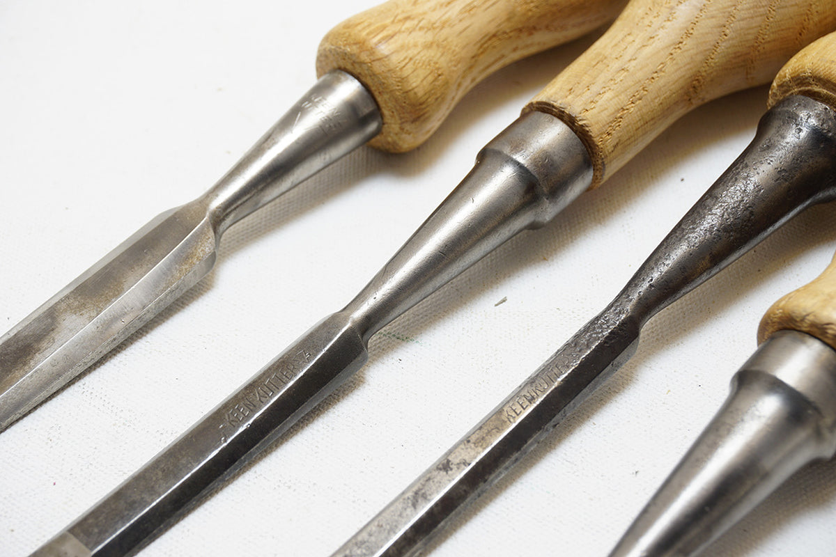SET OF 4 (PLUS ONE) KEEN KUTTER SOCKET CHISELS - 1/8" ~ 5/8" – Ted ...