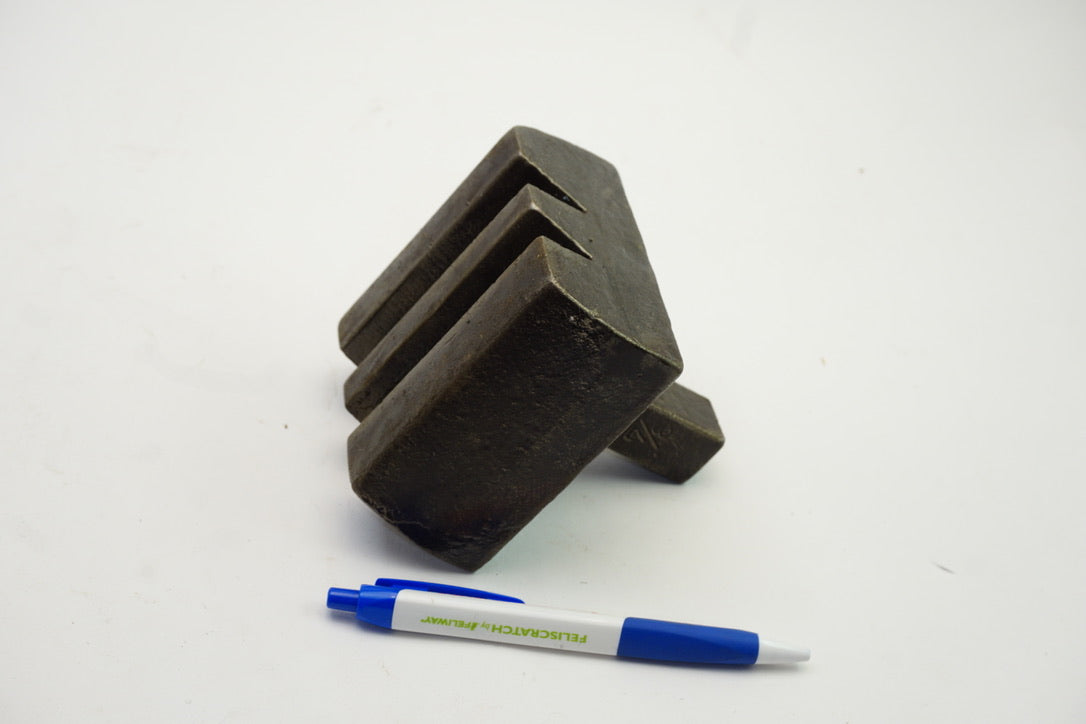 EXCELLENT HELLER BROS 6 LB DOUBLE 'V' BLACKSMITH ANVIL SWAGE BLOCK ...